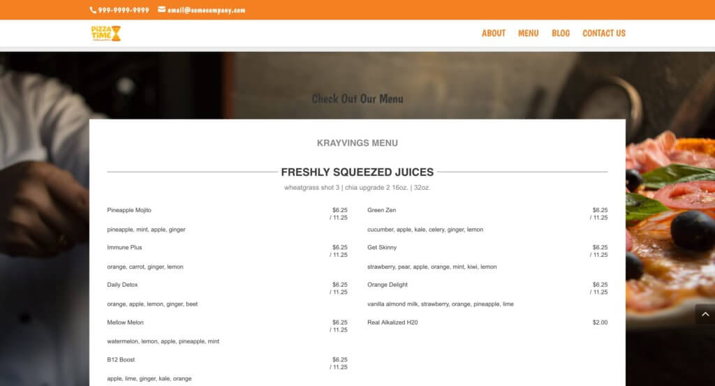 pizza-time-menu-section - Online Restaurant Manager